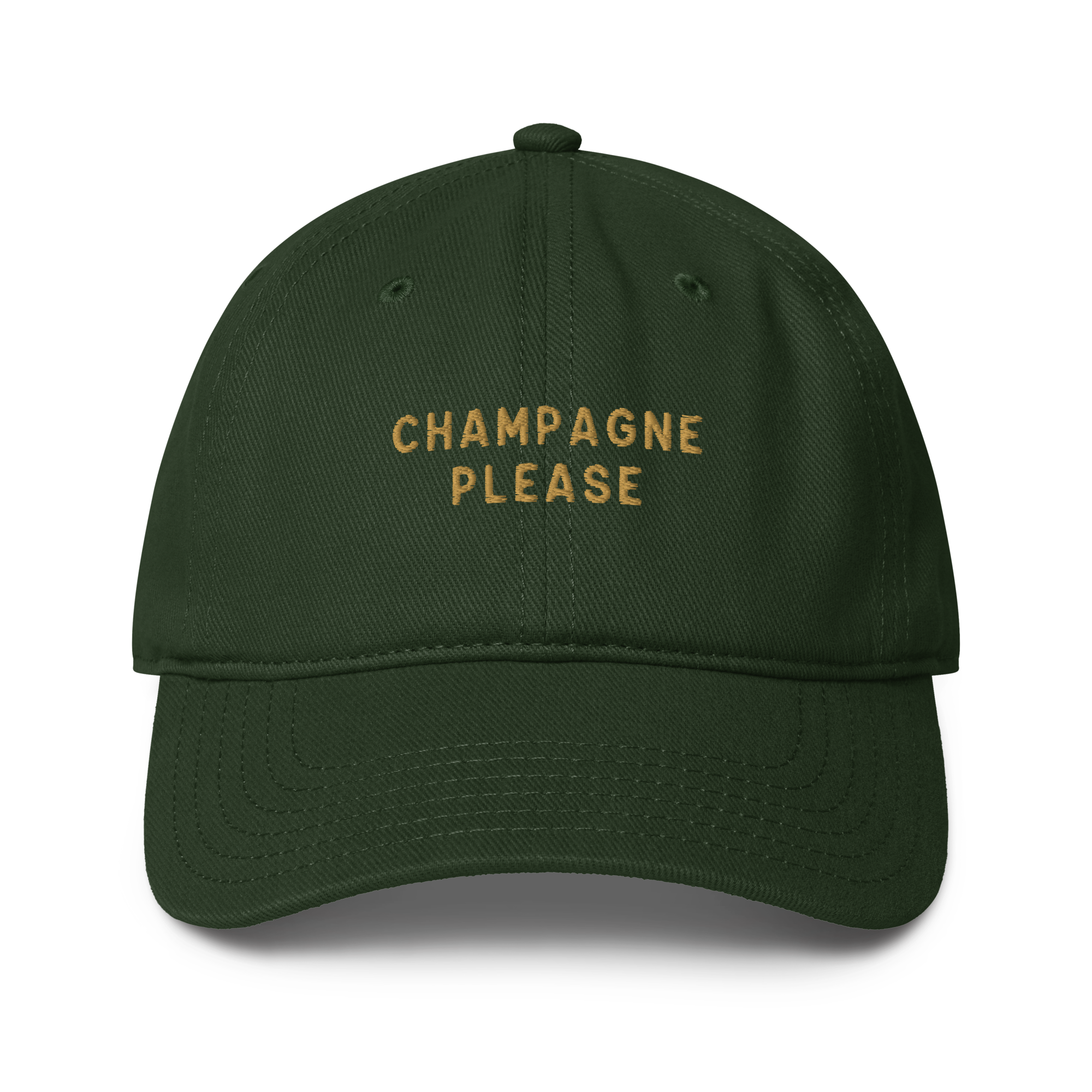 Champagne Please Embroidered Baseball Cap – girlgangshop